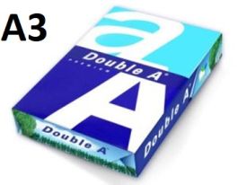 Double A Premium Copy Paper, White, A3 , 80 gsm, 500 Sheets/Ream ...
