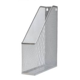 Metal Mesh Magazine Rack, Silver | Magazine Racks | Office Supplies Dubai
